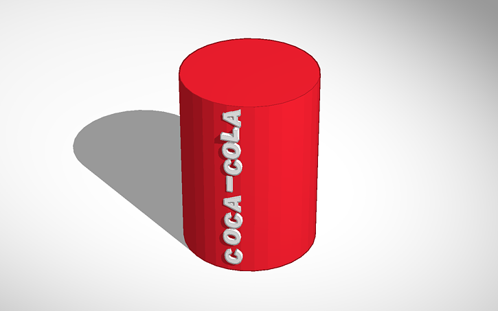 3D design Coca-cola can | Tinkercad