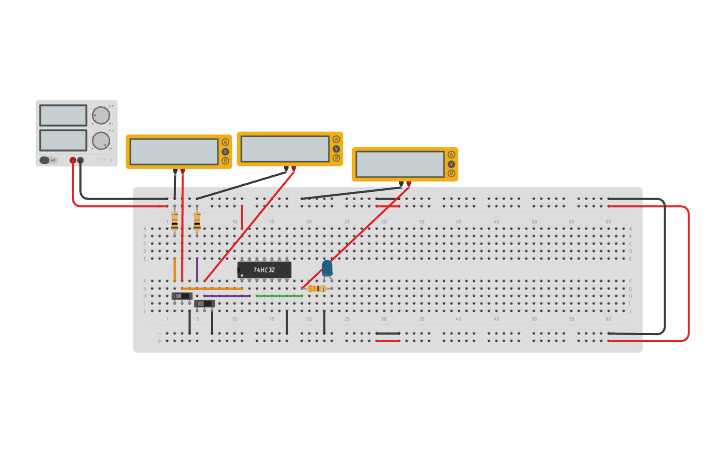 Circuit design Compuerta OR con Interruptor dezlizante - Tinkercad
