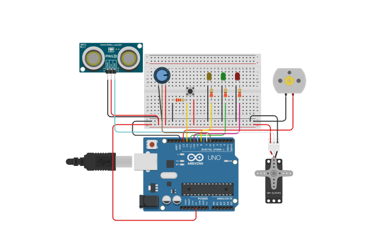 Circuit design Clase 14 - Parcial - Tinkercad