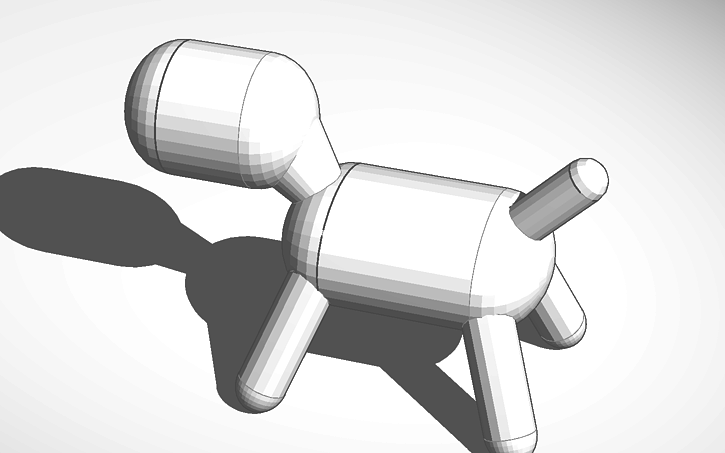 3D design Rascal The Dog - Tinkercad