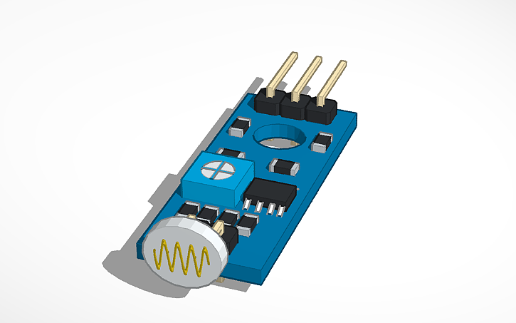 3d Design Light Sensor Tinkercad