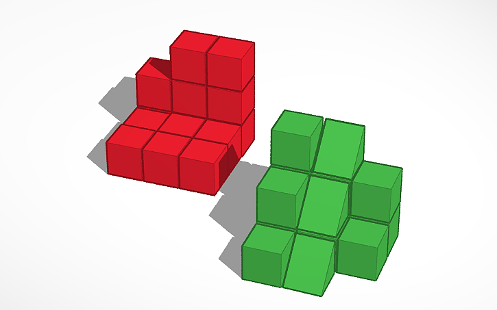 3D design CUADRADOS - Tinkercad