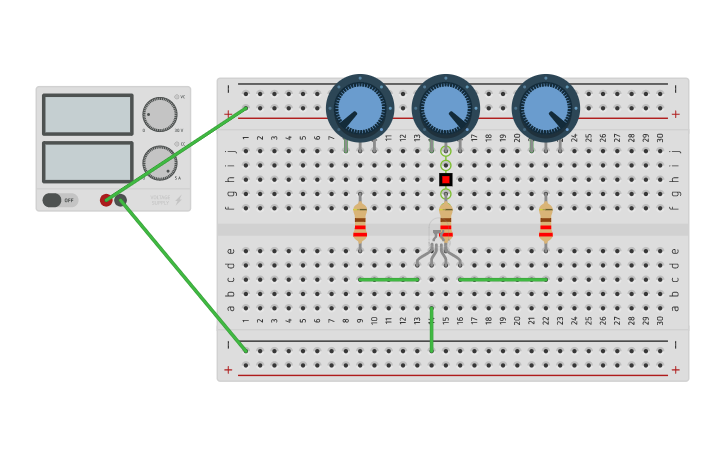 Circuit Design Project 4 3 Potentiometers Tinkercad
