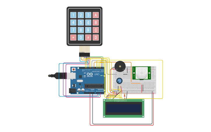 Circuit design ejercicio 2 examen - Tinkercad