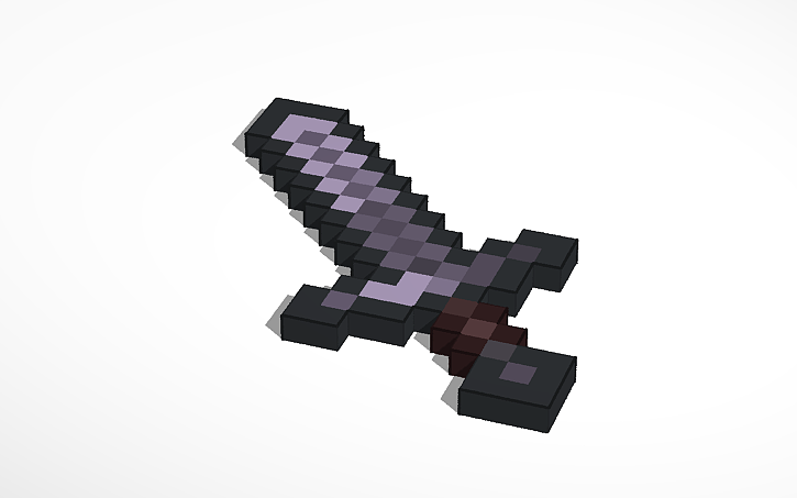 3D design Netherite Sword - Tinkercad