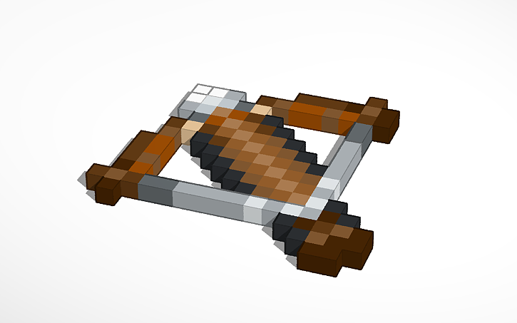 3D design Minecraft Crossbow - Tinkercad