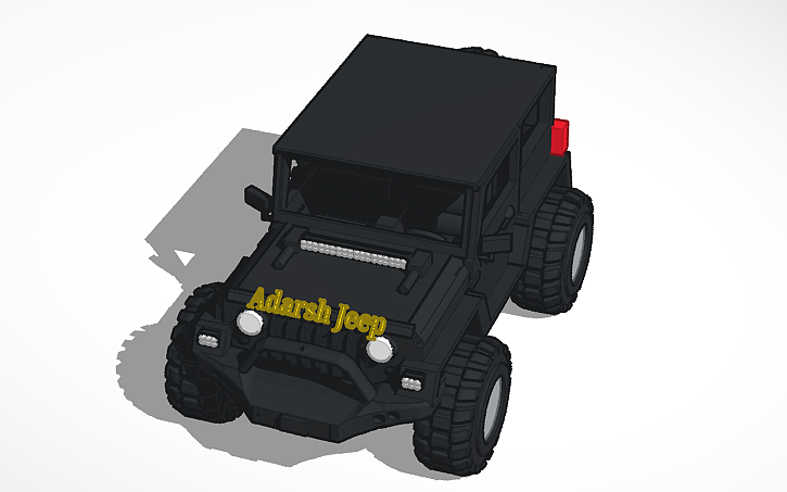3D design Jeep Wrangler - Tinkercad