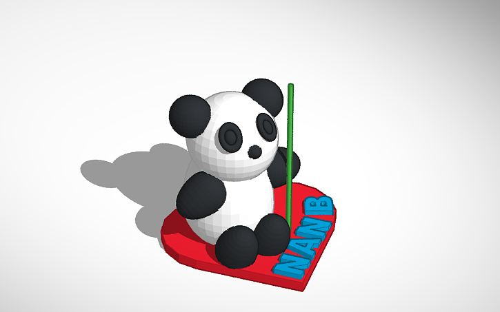 3D design Copy of Panda | Tinkercad