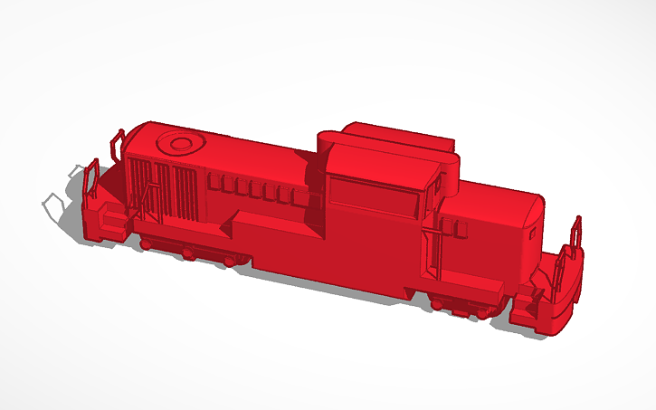 3D design JRFreight DE10 N Scale - Tinkercad