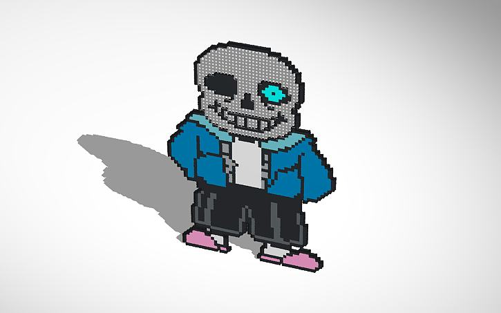 3D design Sans the comic - Tinkercad