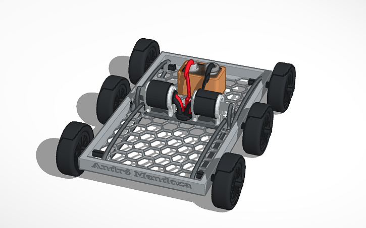 3D design chasis - Tinkercad