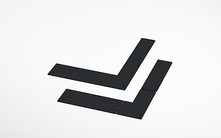 3D design M-ATX to ATX motherboard conversion plates - Tinkercad