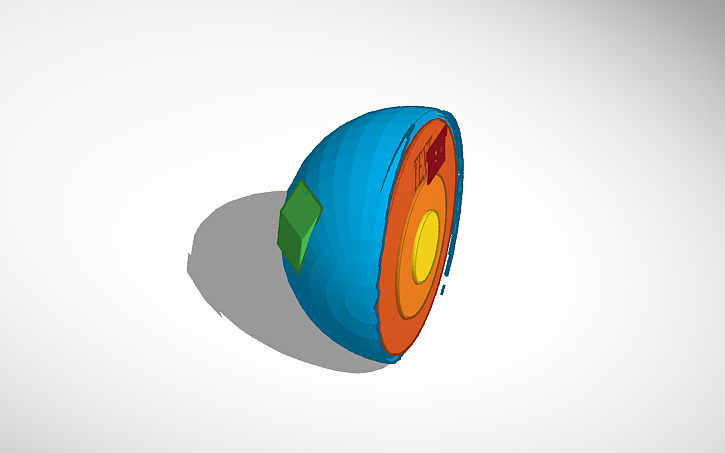 3D design earth model Rubio 6th grade - Tinkercad