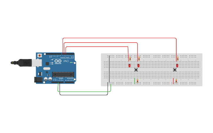Circuit design XNOR GATE - Tinkercad