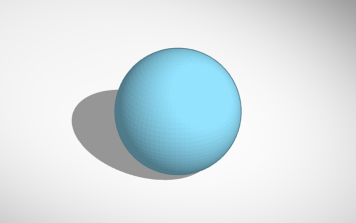 3D design Copy of Higher res sphere - Tinkercad