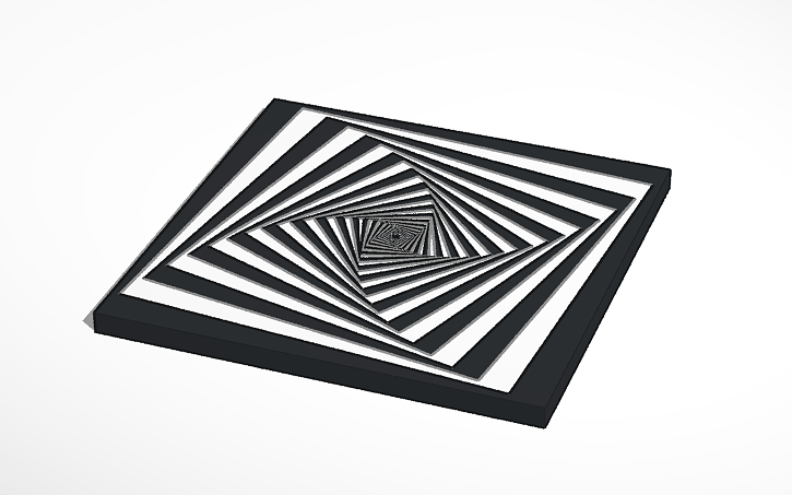 3D design Optical Illusion Vortex - Tinkercad
