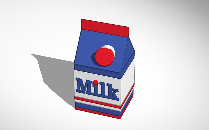 3D design Milk - Tinkercad
