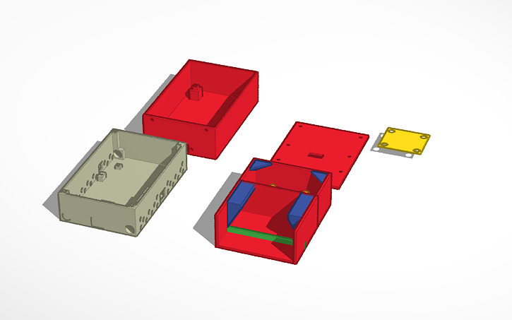 3D design Power Supply & Switch & Mosfet case - Tinkercad