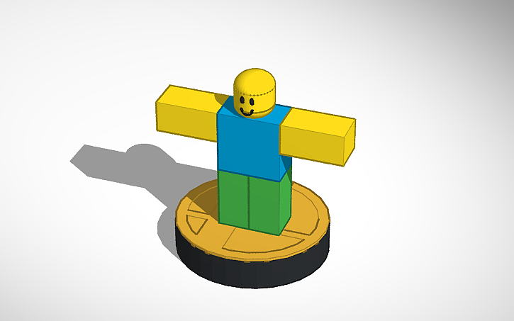 3D design T-Pose Noob Amiibo | Tinkercad
