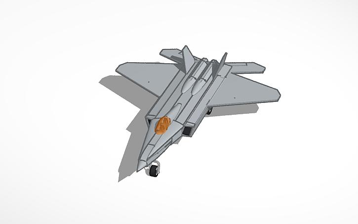3D design f-22 - Tinkercad
