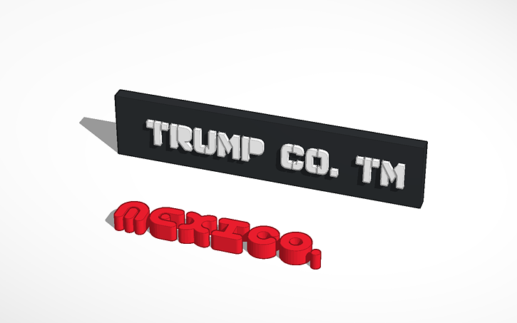 3D design Trump Co. | Tinkercad