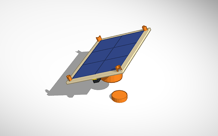 3D design Solar Tracker - Tinkercad
