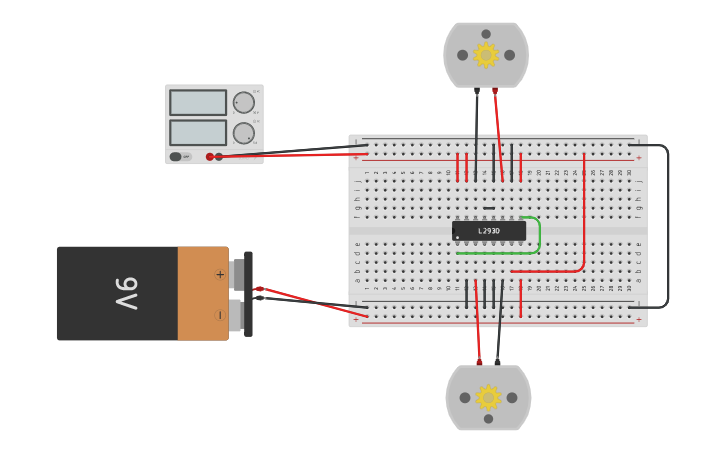 Circuit design CONTROL DE MOTORREDUCTORES - Tinkercad