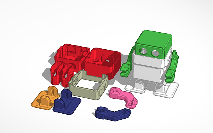 3D design OTTO humanoid academia UTCV 2022 - Tinkercad