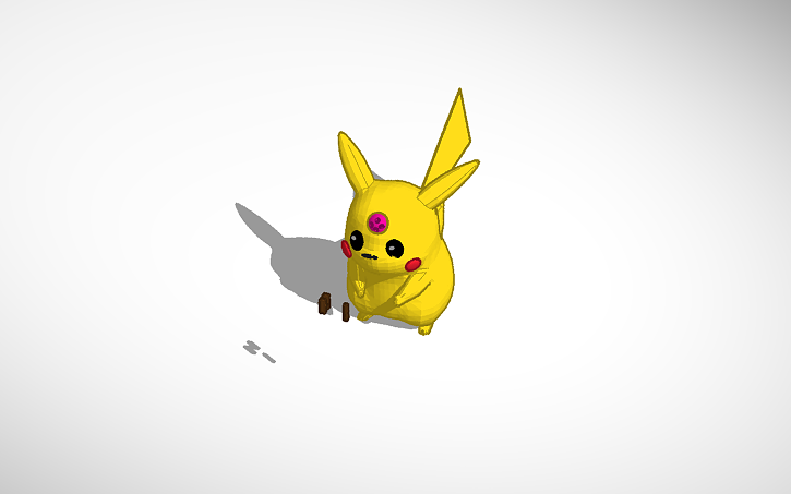 3D design picachu 2 - Tinkercad