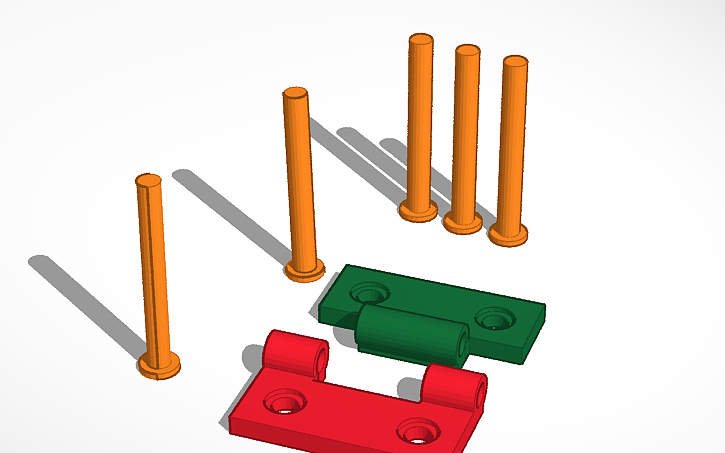 3D design hinge - Tinkercad