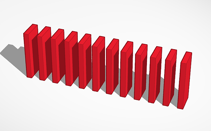3D design domino(simlab) - Tinkercad