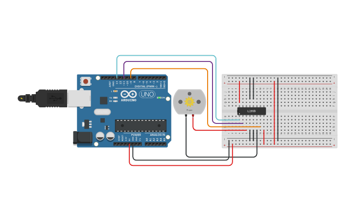 Circuit design Wiring DIagram - Tinkercad