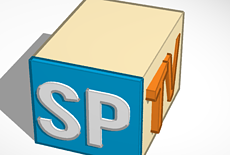 3D design SPTV Logo | Tinkercad