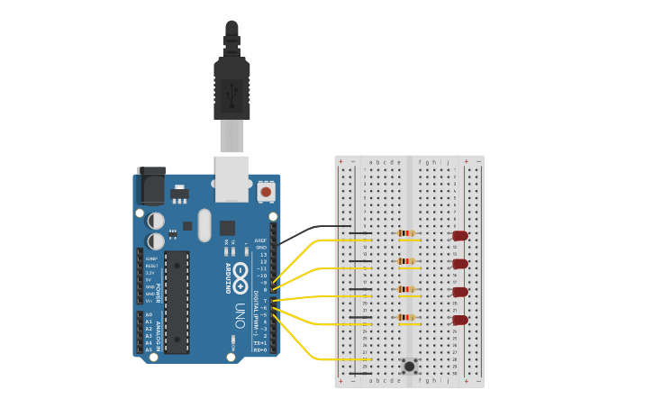 Circuit design Edge Detector - Tinkercad