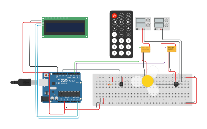 Circuit design Arduino | Switching ON/OFF appliances using IR Remote ...