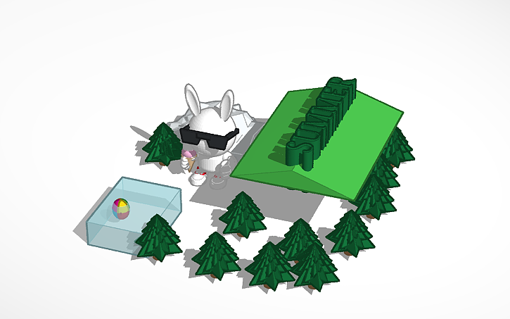 3D design Bunnys summer