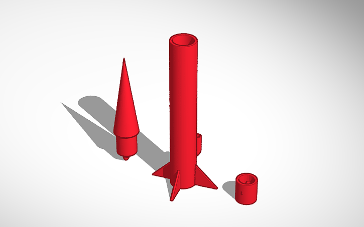 3D design Rocket - Tinkercad