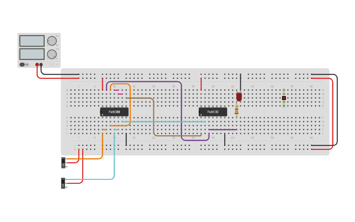 Circuit design Schema logico 4 | Tinkercad Circuit design Schema logico 4 | Tinkercad