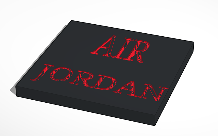3D design AIR JORDAN - Tinkercad