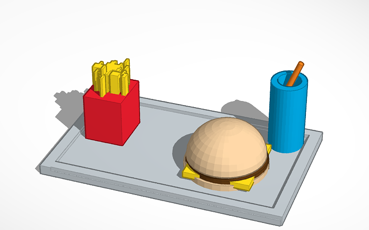 3D design CHEESE - BURGER! | Tinkercad