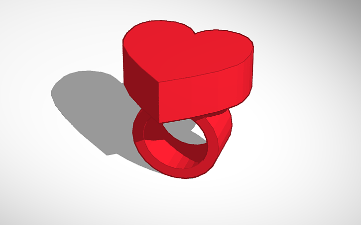 3D design Heart Shape Ring | Tinkercad