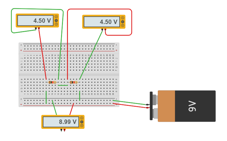 Circuit Design Параллельное и последовательное соединение Tinkercad