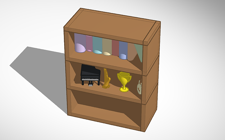 3D design SHELF - Tinkercad