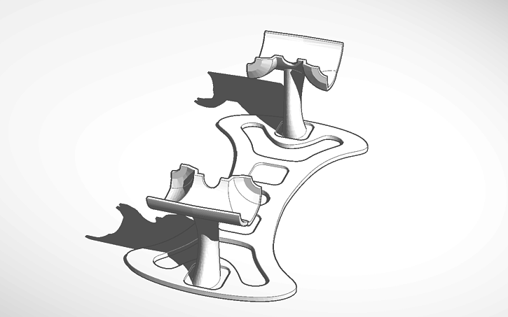 3D design ps4 controler stand - Tinkercad