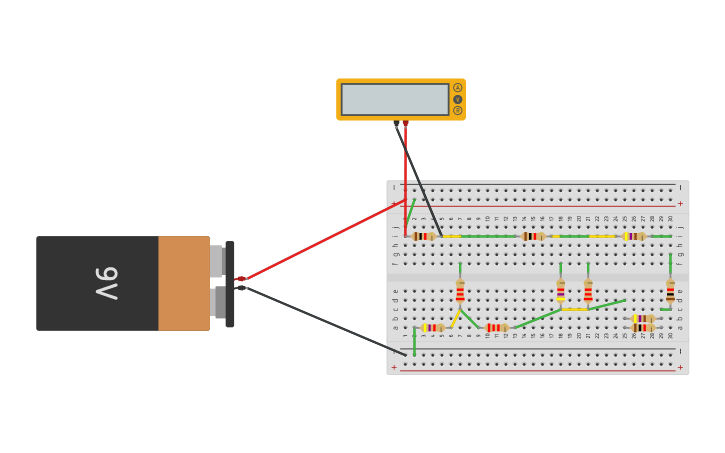 Circuit design Examen Práctico E1 P1 | Tinkercad