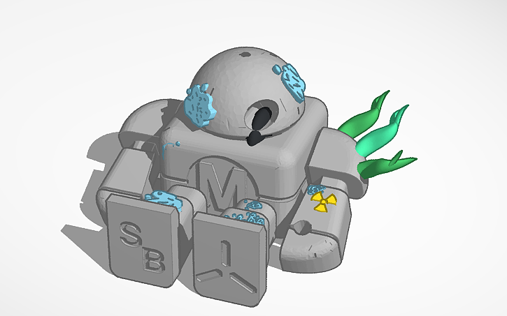 3D design infected robot - Tinkercad