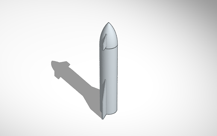 3D design Starship - Tinkercad