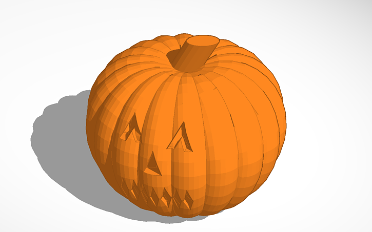 3D design Jack O' Lantern - Tinkercad