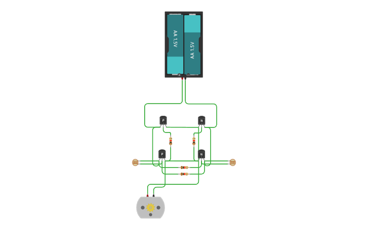 Circuit design Solar tracker - Tinkercad