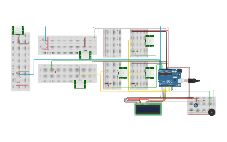 Circuit design Copy of Mini-projet SMART Home - Tinkercad